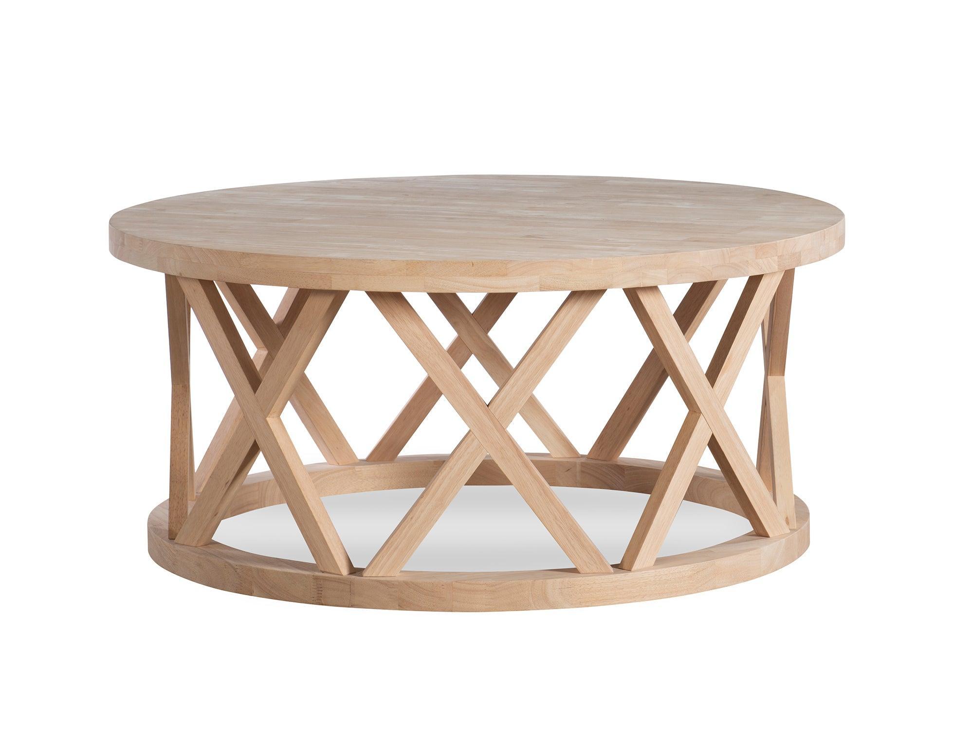 Ceylon Round Coffee Table — Barewood