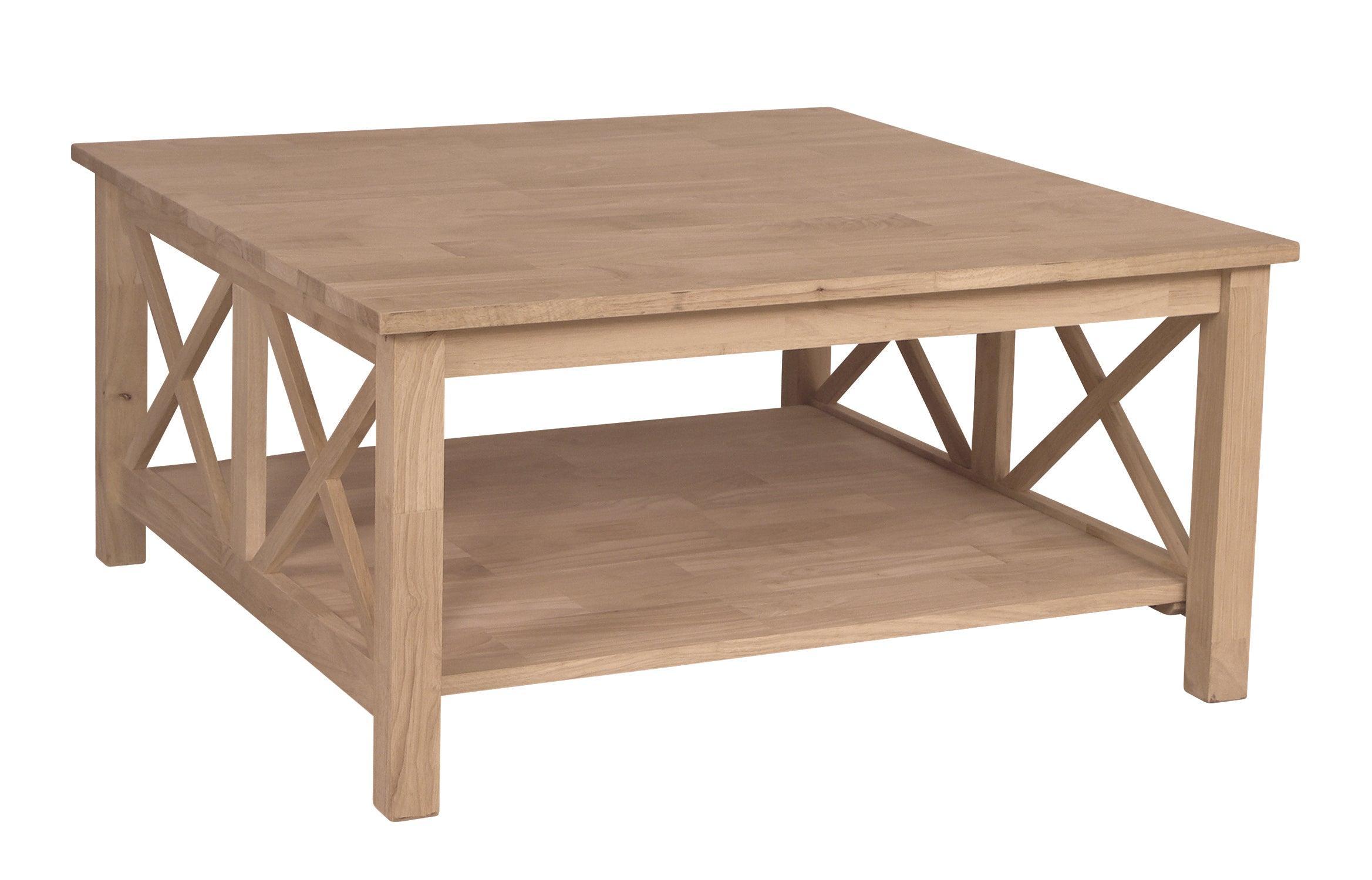 Hampton Square Coffee Table — Barewood