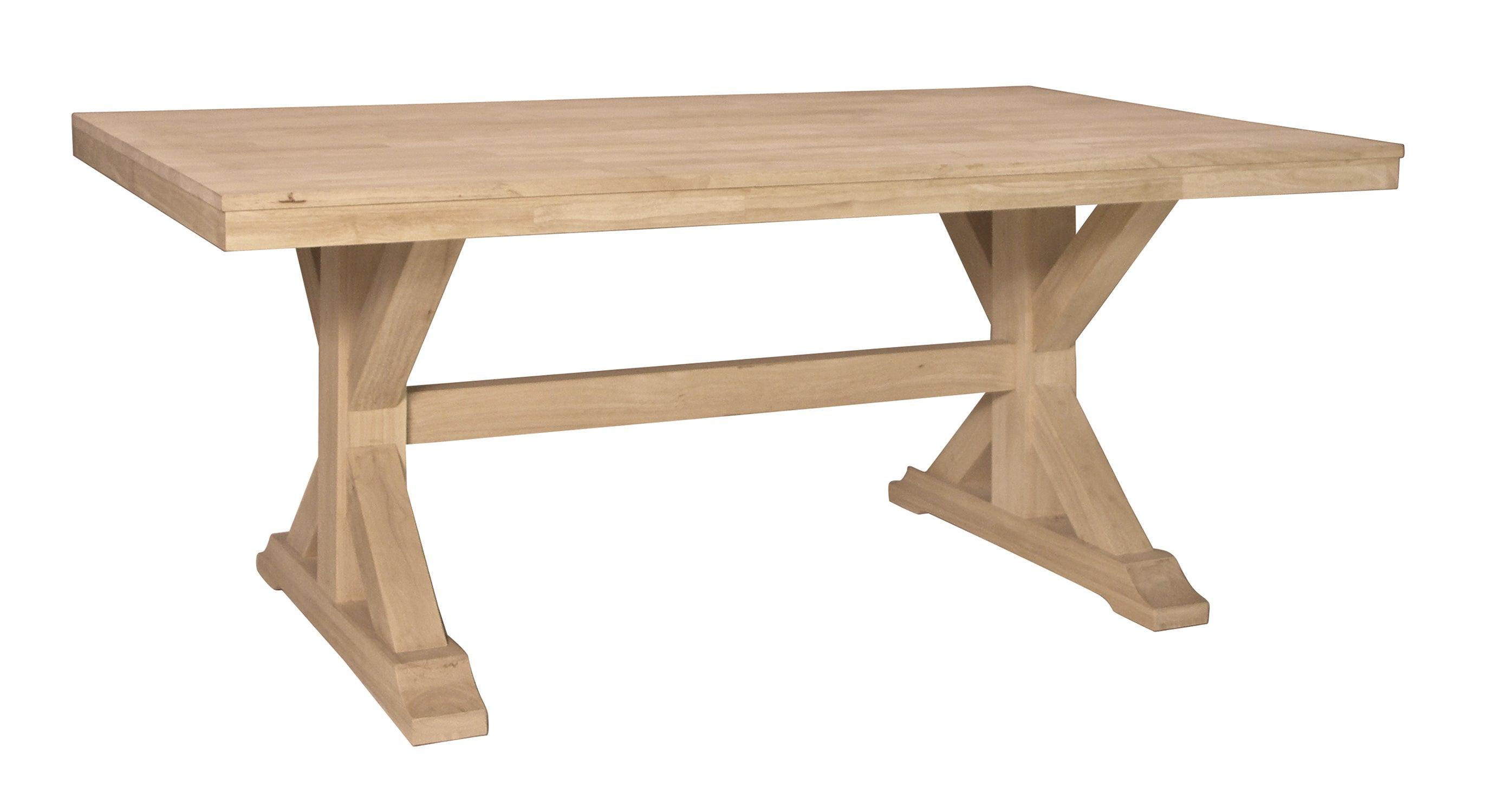 Canyon Trestle Dining Table — Barewood
