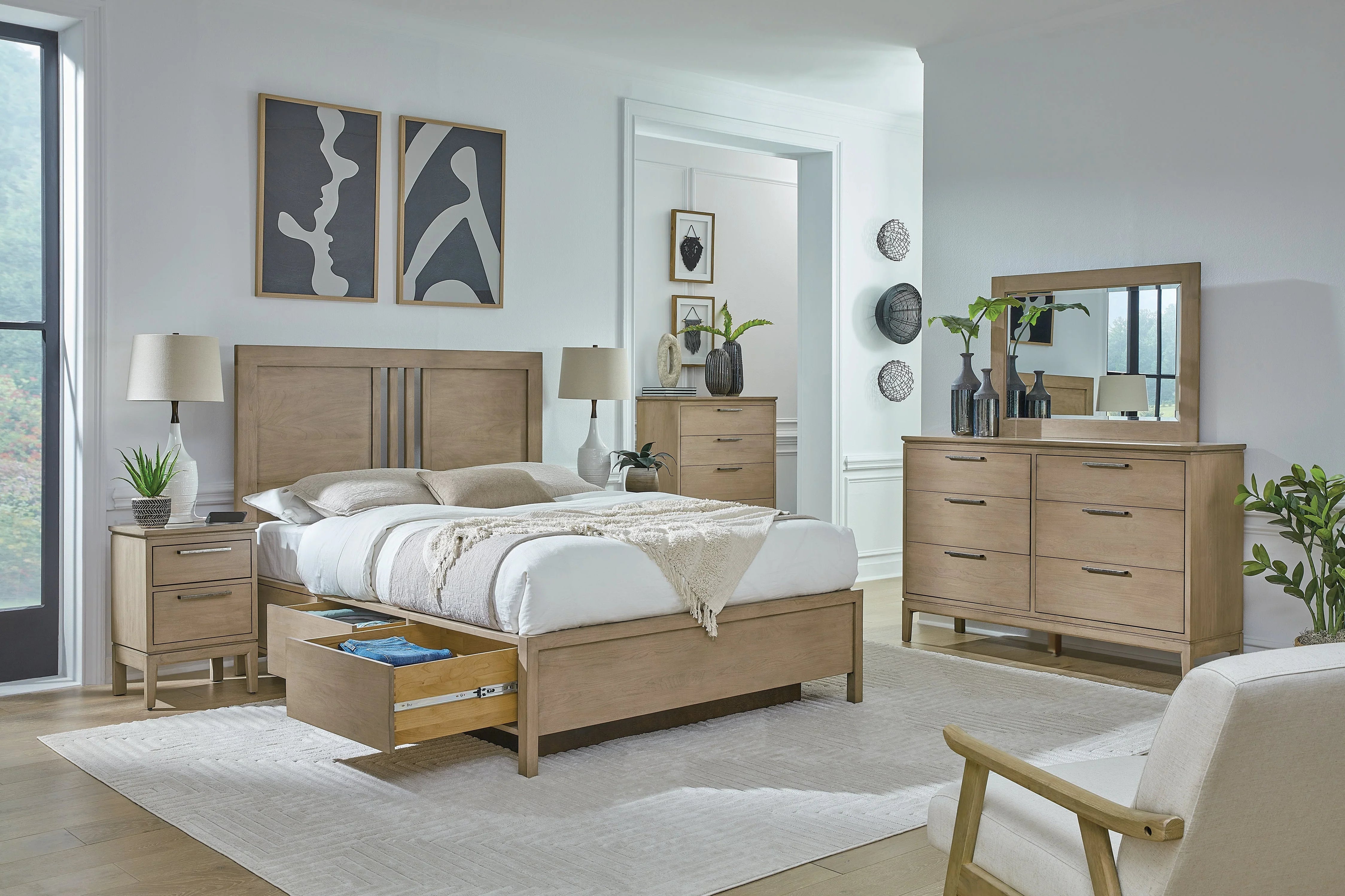 Bailey Slat Storage Bed Collection — Barewood