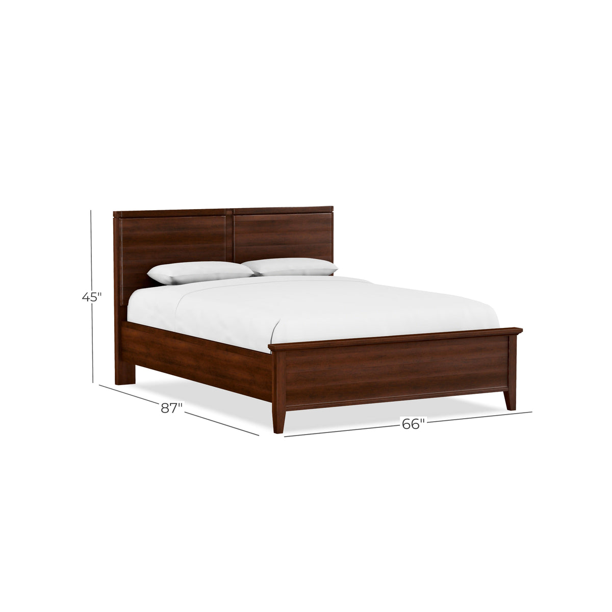 Perfect Balance Wood Panel Queen Bed — Barewood