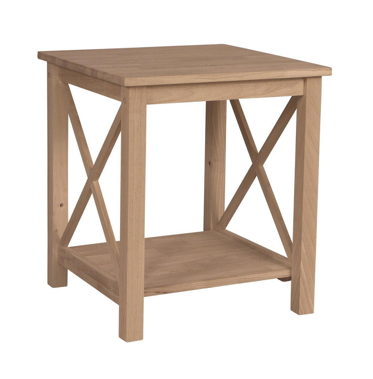 Hampton End Table — Barewood